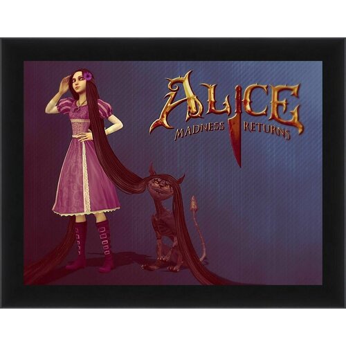 Плакат, постер на холсте Alice: Madness Returns. Размер 42 х 60 см
