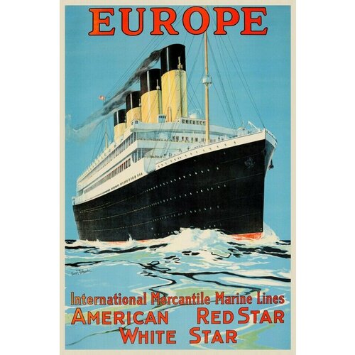 Плакат, постер на холсте Titanic/Титаник. Размер 42 на 60 см