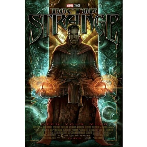 Плакат, постер на бумаге Доктор Стрэндж (Doctor Strange), Скотт Дерриксон. Размер 42 х 60 см