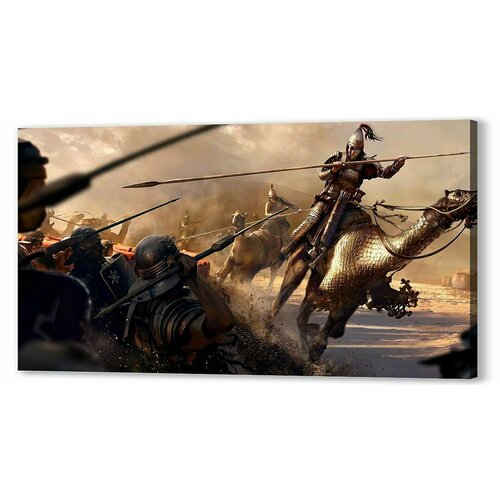 Плакат, постер на холсте Total War. Размер 60 х 84 см