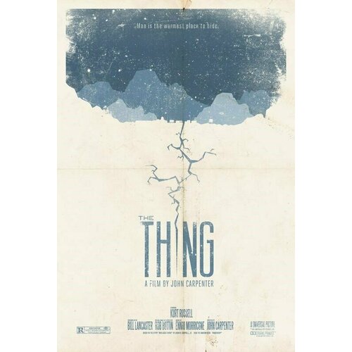 Плакат, постер на холсте Нечто (The Thing), Джон Карпентер. Размер 21 х 30 см