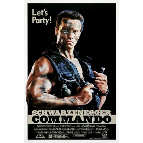 Плакат, постер на бумаге Коммандос (Commando), Марк Л. Лестер. Размер 21 х 30 см