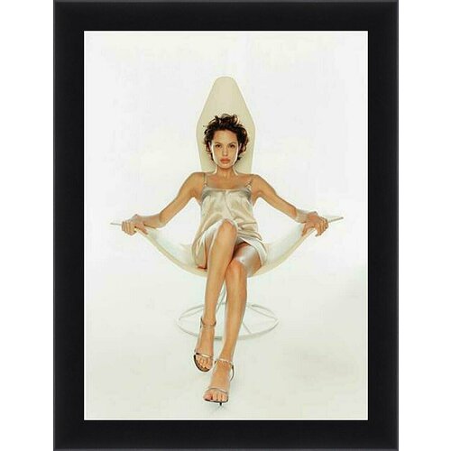Плакат, постер на холсте Анджелина Джоли-24. Размер 60 х 84 см