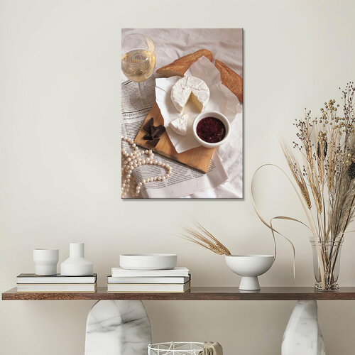 Картина/Картина на холсте для интерьера/Картина на стену/Картина для кухни/ - Бри с шоколадом 40х60