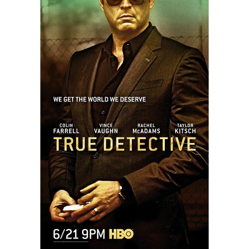 Плакат, постер на бумаге Настоящий Детектив (True Detective, с 2014г). Размер 42 х 60 см