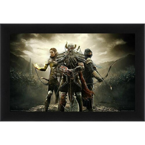 Плакат, постер на холсте The Elder Scrolls Online. Размер 21 х 30 см