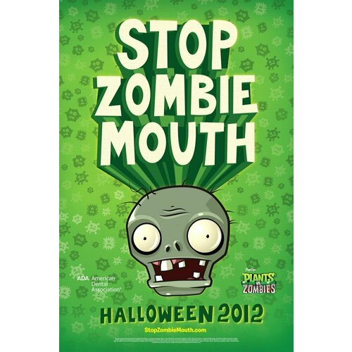 Плакат, постер на бумаге Plants vs Zombies/Растения против Зомби/. Размер 30 х 42 см