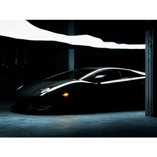 Плакат, постер на бумаге Lamborghini Aventador/Ламборджини Авентадор/авто/автомобиль/машина. Размер 30 х 42 см