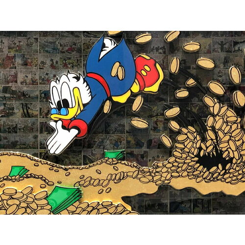 Плакат, постер на бумаге Duck Tales: Scrooge McDuck/Утиные истории: Скрудж Макдак/комиксы/мультфильмы. Размер 21 х 30 см