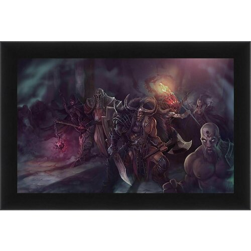 Плакат, постер на бумаге Diablo III Reaper Of Souls. Размер 42 х 60 см