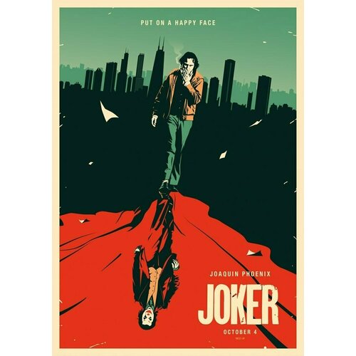 Плакат, постер на бумаге Джокер (Jokerr), Тодд Филлипс. Размер 42 х 60 см