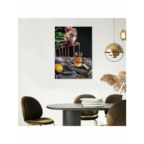 Картина на холсте с подрамником Лимон чай 40х60
