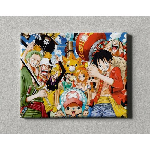 Интерьерный постер / Картина на стену / Картина в подарок для дома / Картина на холсте для интерьера - Аниме One Piece / Ван Пис, размер 30х40см
