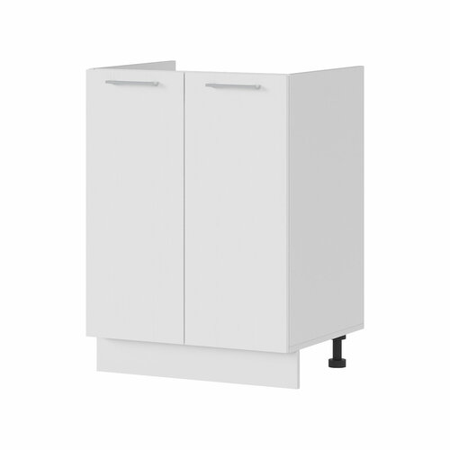 Кухонный модуль напольный, под мойку, без столешницы, Катрин, ШНМ 600, Белый / Софт Вайт