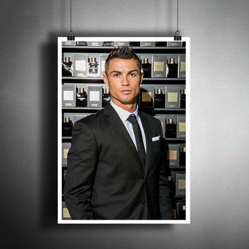 Постер плакат для интерьера "Португальский футболист Криштиану Роналду. A3 (297 x 420 мм)