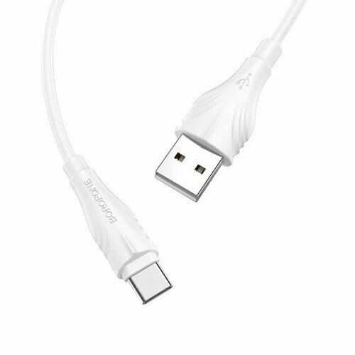 Кабель Borofone BX18, Type-C - USB, 2 А, 1 м, PVC оплётка, белый (комплект из 9 шт)