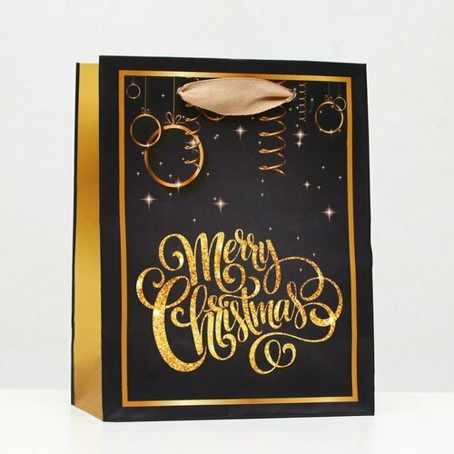 Пакет ламинированный "Волшебный Merry Christmas" 11,5 х 14,5 х 6 см (комплект из 48 шт)