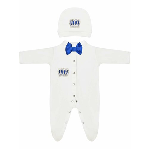 Комплект одежды Luxury Baby, размер 62, белый, синий