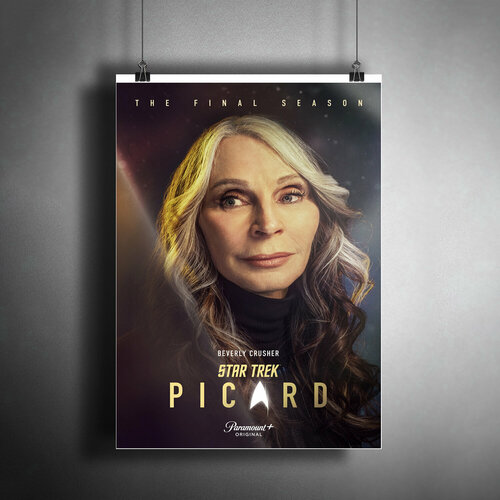 Постер плакат для интерьера "Сериал: Звёздный путь: Пикар. Star Trek: Picard" / Декор дома, офиса, комнаты, квартиры, детской A3 (297 x 420 мм)
