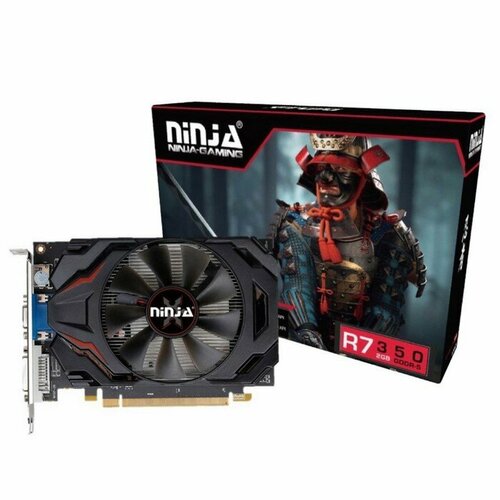 Ninja Видеокарта Ninja R7 350, 2Гб, 128bit, GDDR5, DVI, HDMI, HDCP