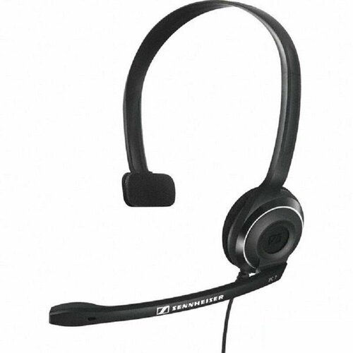 Гарнитура проводная Sennheiser PC 7, накладные, черный