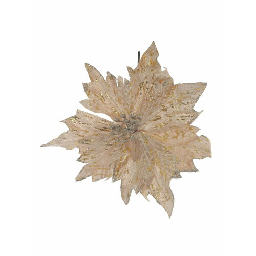 Цветок искусственный Пуансеттия 26x26x15 см