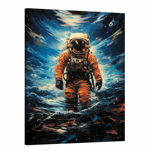 Интерьерная картина 50х70 "Путешествие в Бездну: Космос"