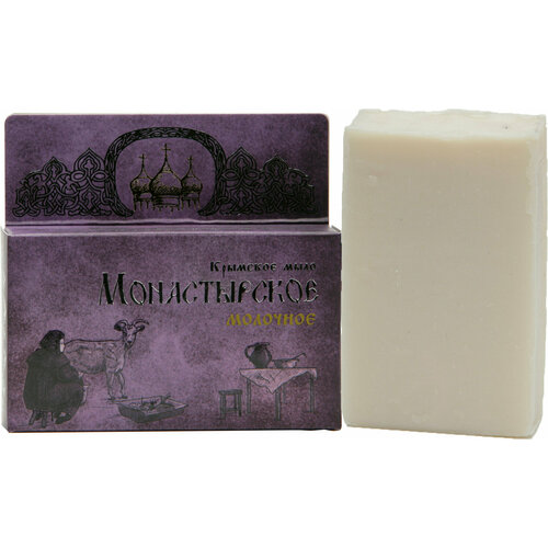 Крымское мыло Сакские грязи "Монастырское Молочное", 80 г