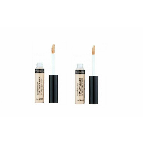 The Saem Консилер для макияжа Cover Perfection Tip Concealer 01. Clear Beige, 6,5 гр, 2 шт