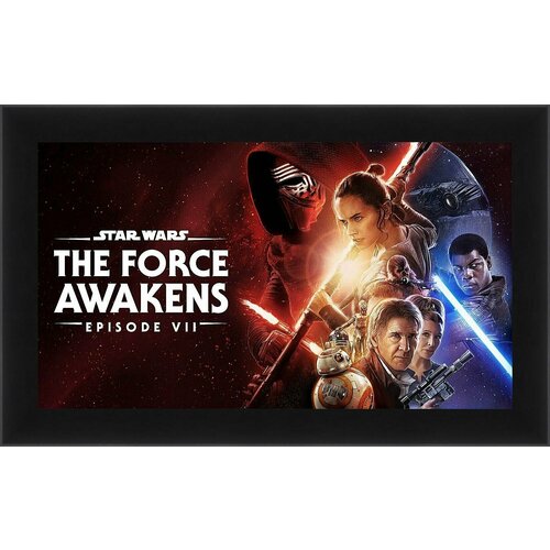 Плакат, постер на бумаге Звёздные войны. Эпизод VII: Пробуждение Силы. Размер 21 х 30 см