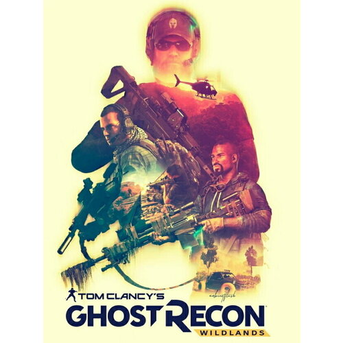 Плакат, постер на холсте Tom Clancy s/Ghost Recon/игровые/игра/компьютерные герои персонажи. Размер 21 х 30 см