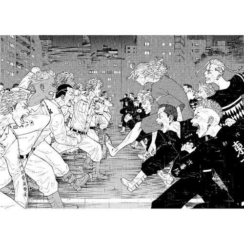 Плакат, постер на холсте Токийские мстители, Tokyo Revenge. Размер 30 х 42 см