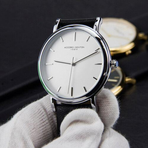 Наручные часы Accord Denton 8200-золото-белые, черный, белый