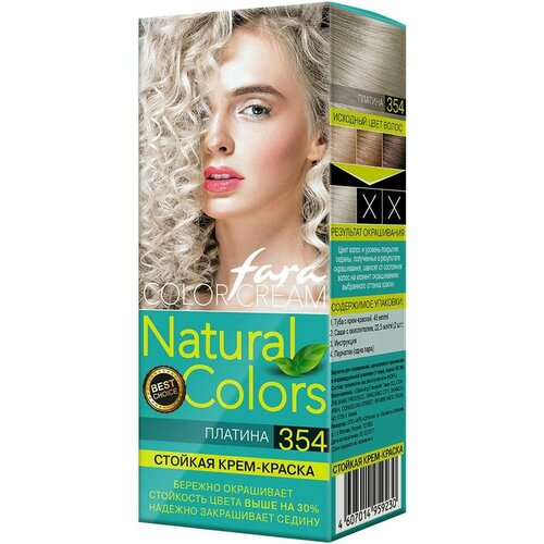 Крем-краска для волос Fara Natural Colors 354 Платина х 3шт