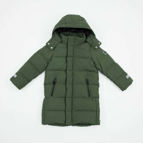 Куртка КОТОФЕЙ, размер 134, зеленый