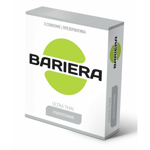 Ультратонкие презервативы Bariera Ultra Thin - 3 шт. 19 см