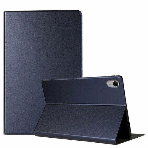 Чехол для планшета Huawei MatePad 11.5 (2023) 11.5 дюйма (BTK-W09/AL09), кожаный, трансформируется в подставку (темно-синий)