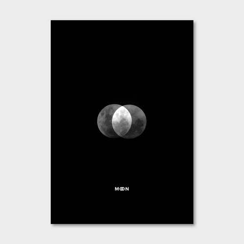 Постер для интерьера Postermarkt, Moon, 50х70 см