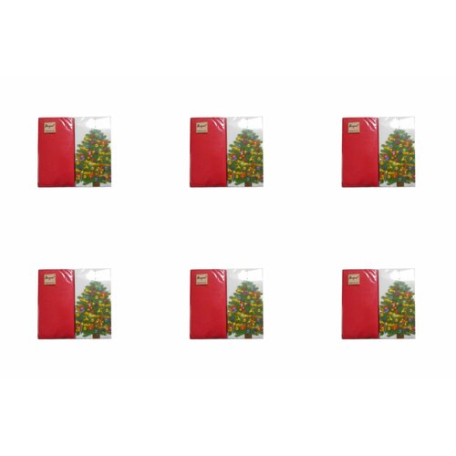 Bouquet Салфетки Original de Luxe, Новогодняя ель Mix, двухслойные, 33х33 см, 20 шт, 6 уп