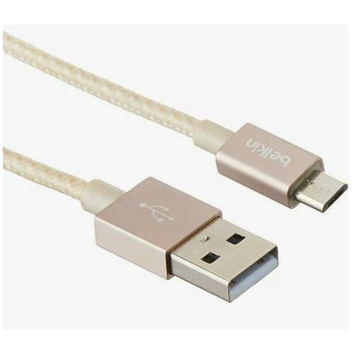 Кабель Belkin micro USB, F2CU021bt04-GLD, 1,2м, бежевый