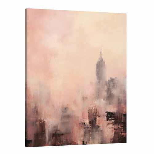 Интерьерная картина 50х70 "Розовый туман"