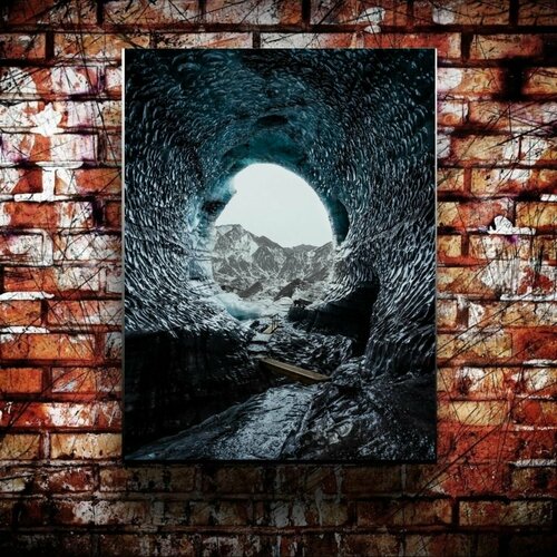 Постер "Пещера в горах" Cool Eshe из коллекции "Природа", плакат А4 (29,7 х 21 см) для интерьера