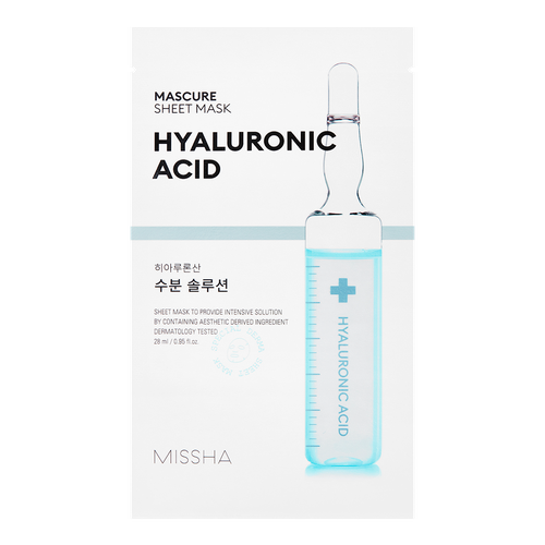 MISSHA Mascure Hydra Solution Маска для лица увлажняющая с Гиалуроновой кислотой для сухой кожи 27 мл 1 шт