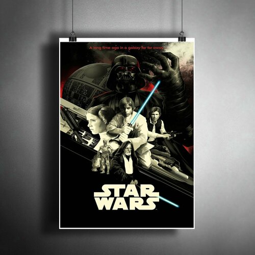 Постер плакат "Сериал, комиксы: Звёздные войны (Star Wars)" / Декор для дома, офиса, комнаты, квартиры, детской A3 (297 x 420 мм)