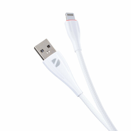 Кабель Deppa Ceramic USB - Lightning (72291), 1 м, 1 шт., белый 