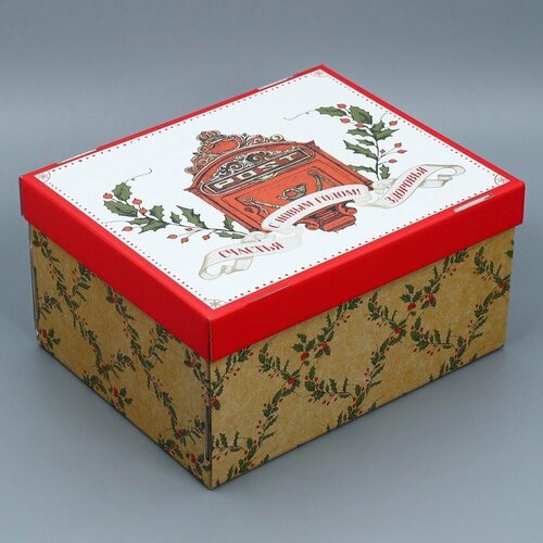 Складная коробка «Ретро», 31,2 х 25,6 х 16,1 см (комплект из 6 шт)