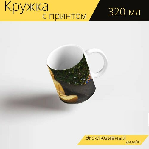 Кружка с рисунком, принтом "Статуя будды, будда, статуя" 320 мл.