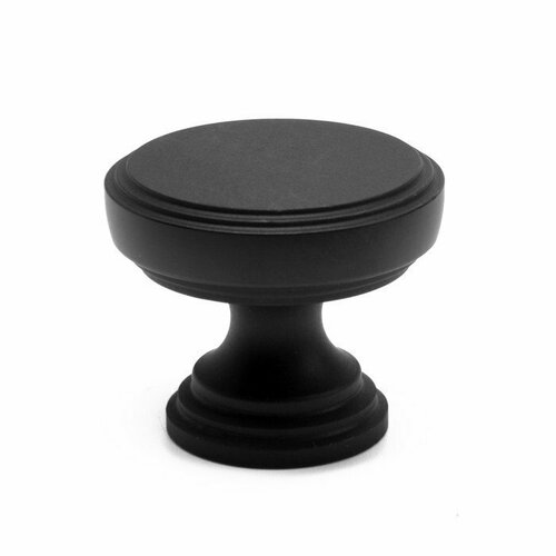 Ручка кнопка CAPPIO PK322, d= 30 мм, цвет черный (комплект из 10 шт)