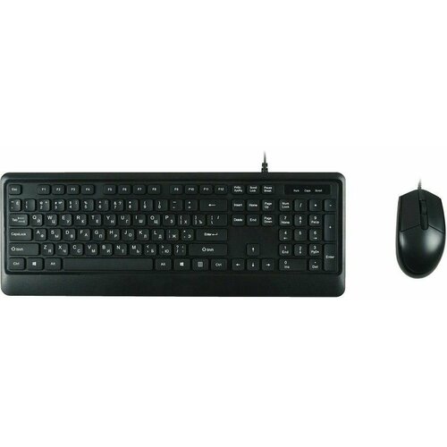 Комплект (клавиатура + мышь) проводной FOXLINE MK120