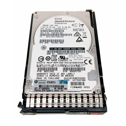 Жесткий диск HP 785410-001 300Gb 10000 SAS 2,5" HDD